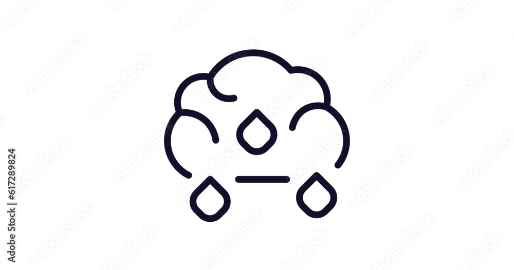sprinkle weather icon. Thin line sprinkle weather icon from weather ...