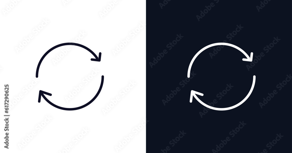 continuous icon. Thin line continuous icon from user interface ...