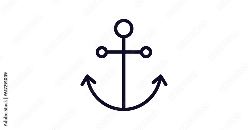 port icon. Thin line port icon from traffic signs collection. Outline ...