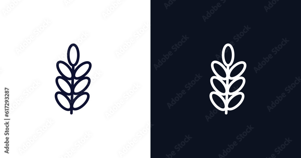acacia icon. Thin line acacia icon from nature collection. Outline ...