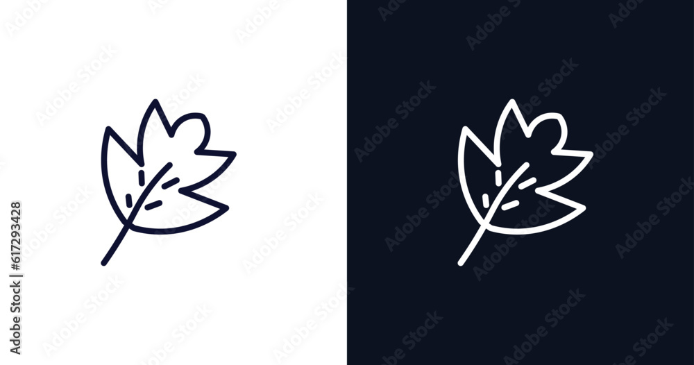 hawthorn leaf icon. Thin line hawthorn leaf icon from nature collection ...