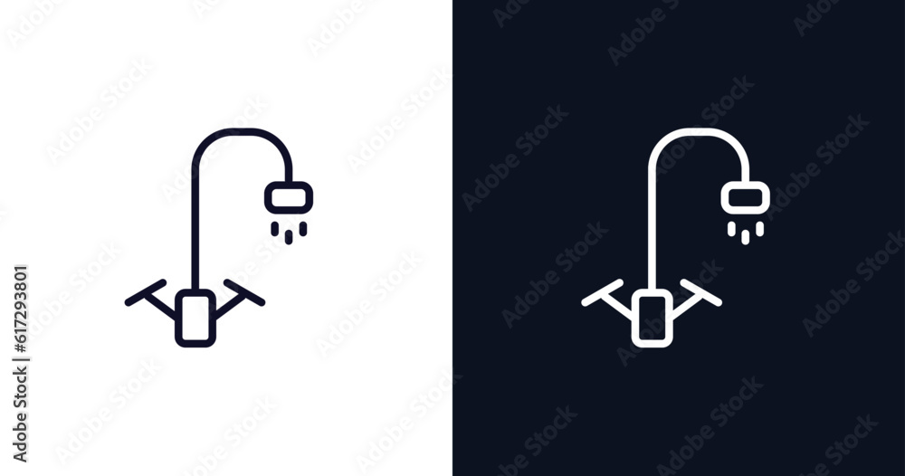 kitchen tap icon. Thin line kitchen tap icon from kitchen collection ...