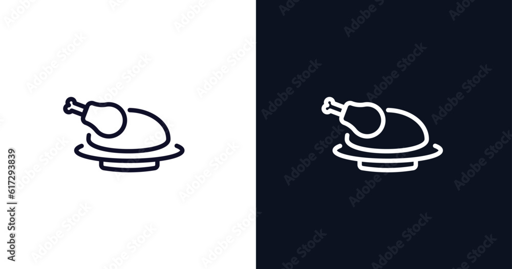 broiler icon. Thin line broiler icon from kitchen collection. Outline ...