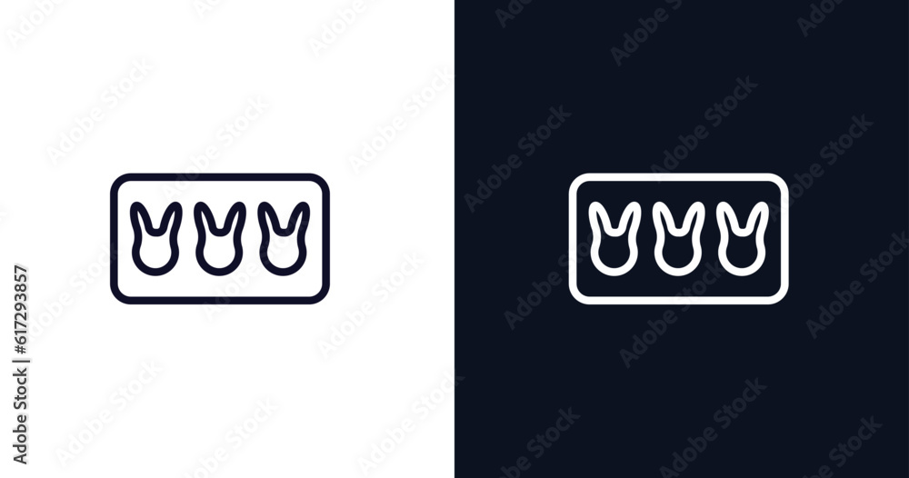 molded icon. Thin line molded icon from kitchen collection. Outline ...