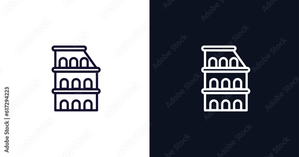 colosseum icon. Thin line colosseum icon from history collection ...