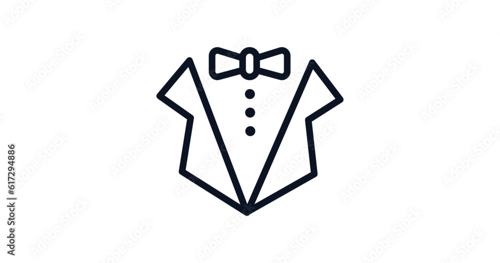 dress code icon. Thin line dress code icon from business and analytics ...