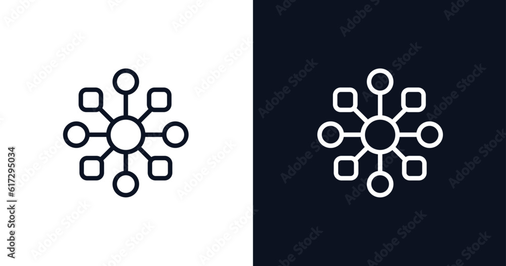 variety icon. Thin line variety icon from business and analytics ...