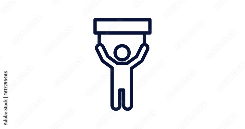 revolt icon. Thin line revolt icon from military and war and collection ...