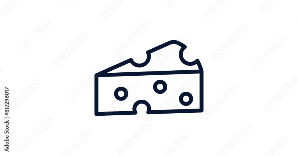 cheese icon. Thin line cheese icon from agriculture and farm collection ...