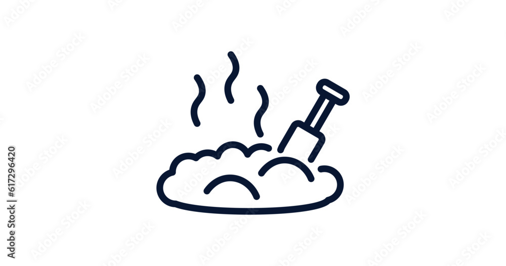 manure icon. Thin line manure icon from agriculture and farm collection ...