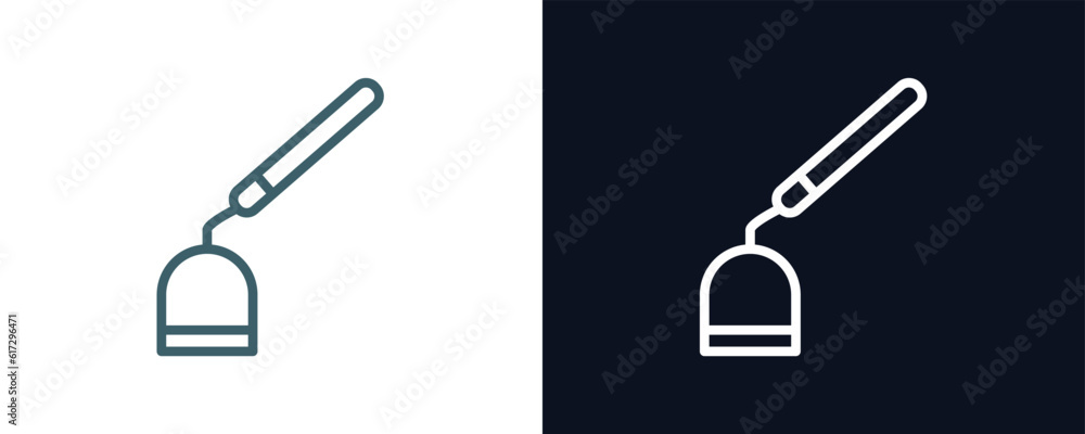 hoe icon. Thin line hoe icon from agriculture and farm collection ...