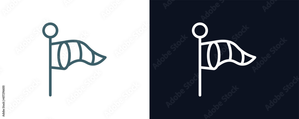 vane icon. Thin line vane icon from agriculture and farm collection ...