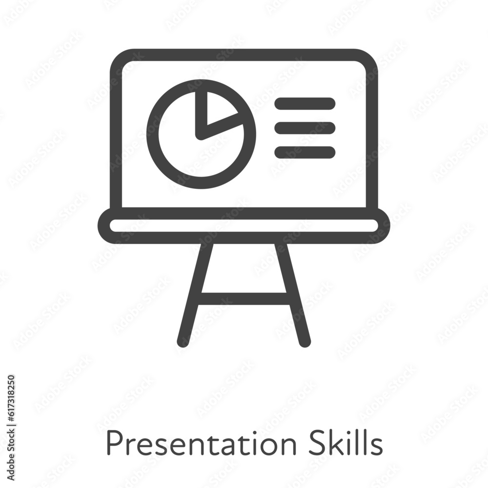 Outline style ui icons hard skill collection. Technical and business ...