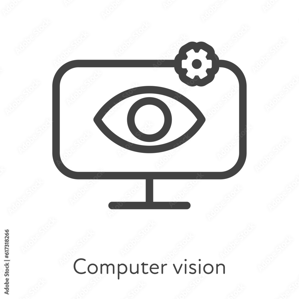 Outline style ui icons hard skill collection. Technical and IT. Vector ...