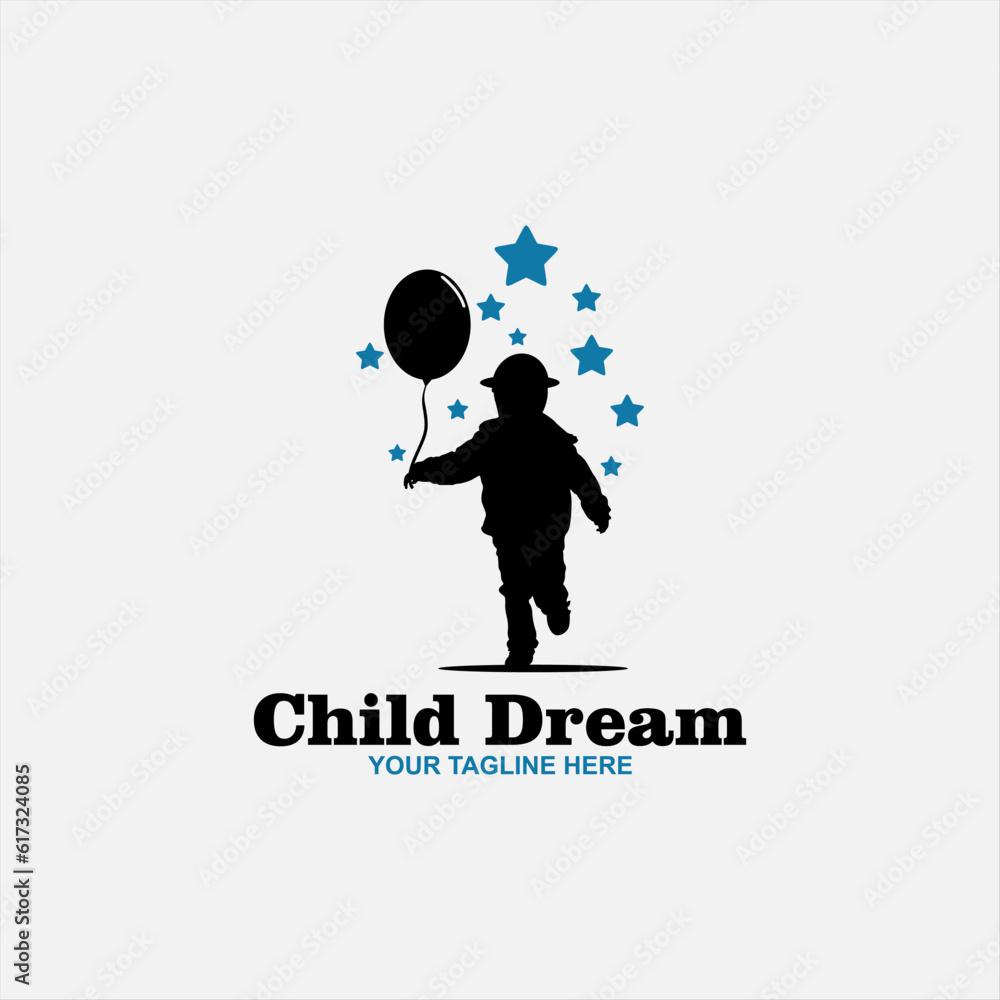 Child dreams logo designs concept vector, Kids Education logo symbol ...