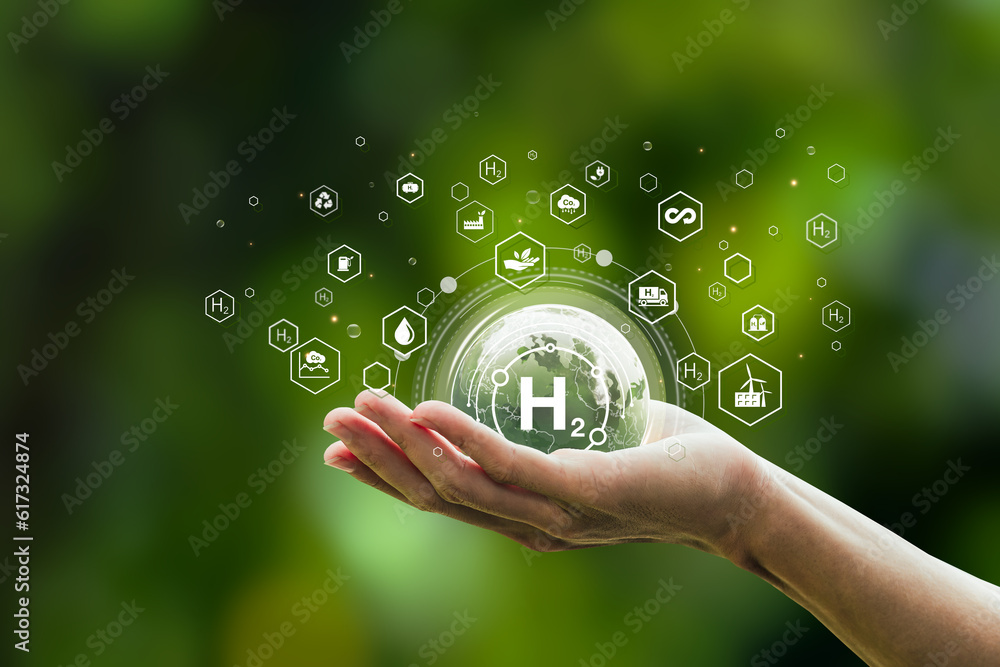 Hydrogen H2 innovation, zero emission technology. On Clean Hydrogen ...