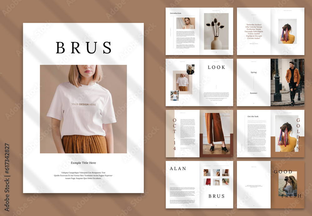 Creative LookBook Layout Stock Template | Adobe Stock