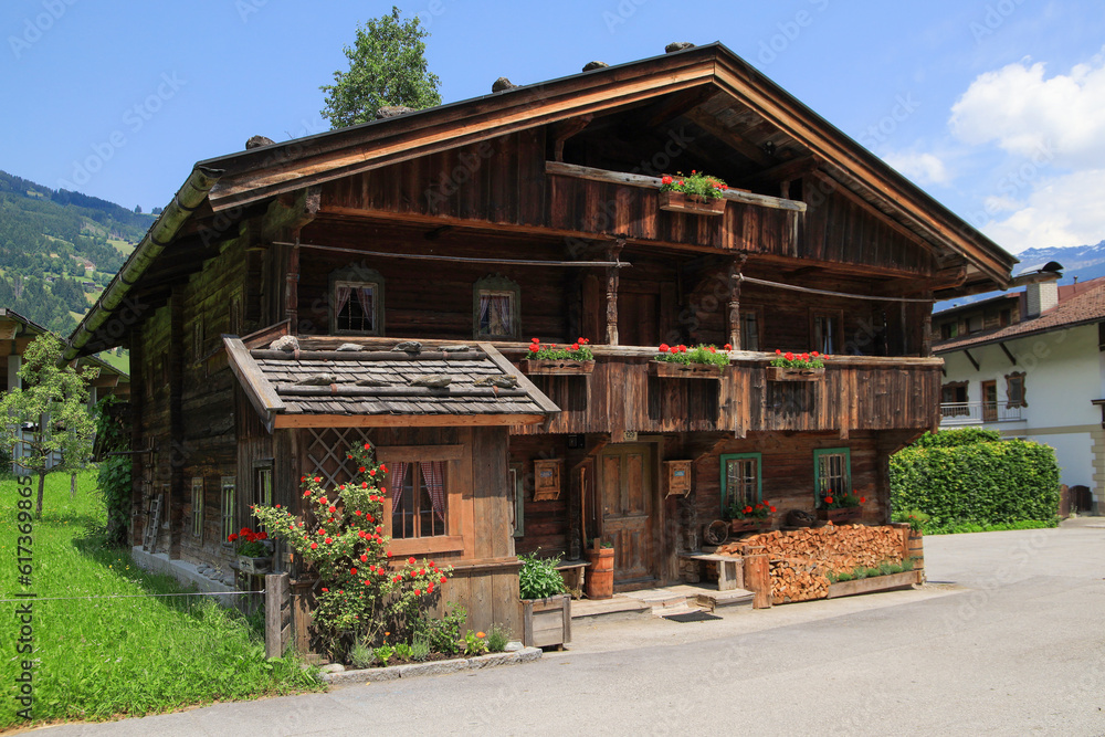 Strasserhausl Museum. The house of the Strasser family, whose children ...