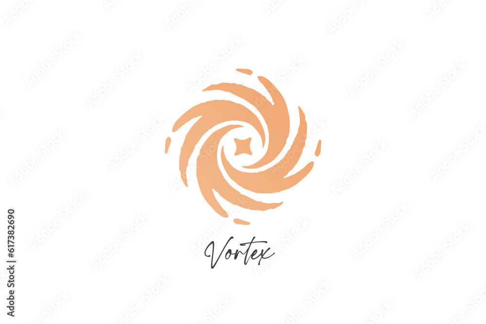 Vortex Logo design, Celestial Logo, Star logo, Galaxy emblem, Water ...