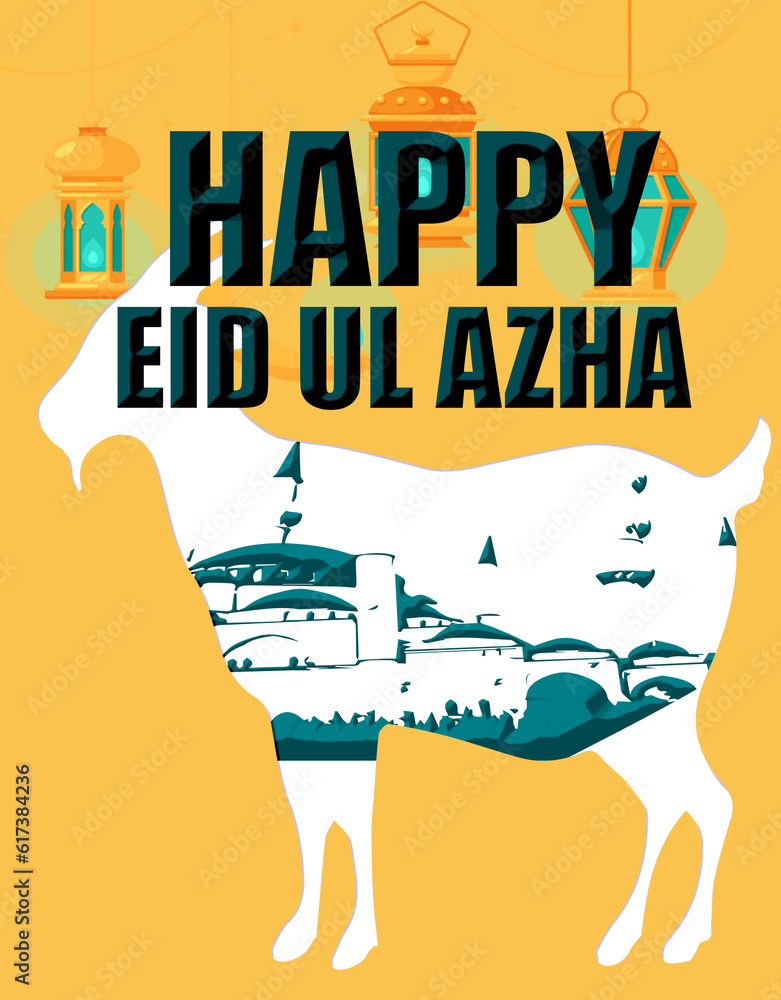 Happy Eid Ul Azha Stock Photo | Adobe Stock