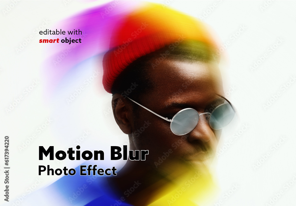 Motion Blur Photo Effect Stock Template | Adobe Stock