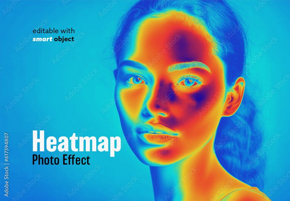 Heatmap Photo Effect Stock Template | Adobe Stock