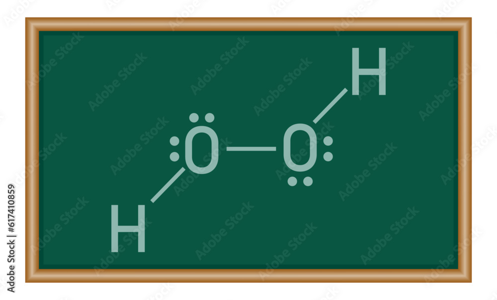 Lewis structure of hydrogen peroxide (H2O2). Chemetry resources for ...