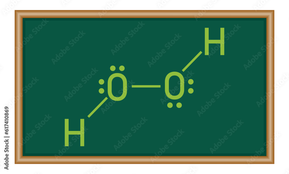Lewis structure of hydrogen peroxide (H2O2). Chemetry resources for ...