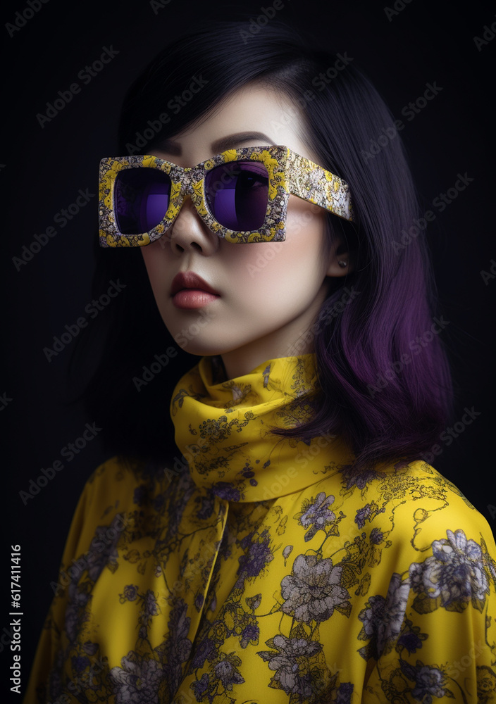 Woman Female Face Portrait Close Up Photo Digital Generated Realistic ...