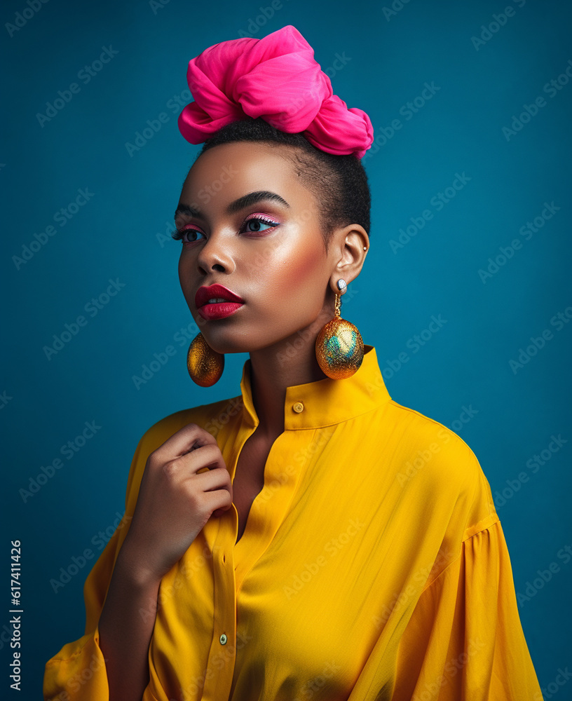 Woman Female Face Portrait Close Up Photo Digital Generated Realistic ...