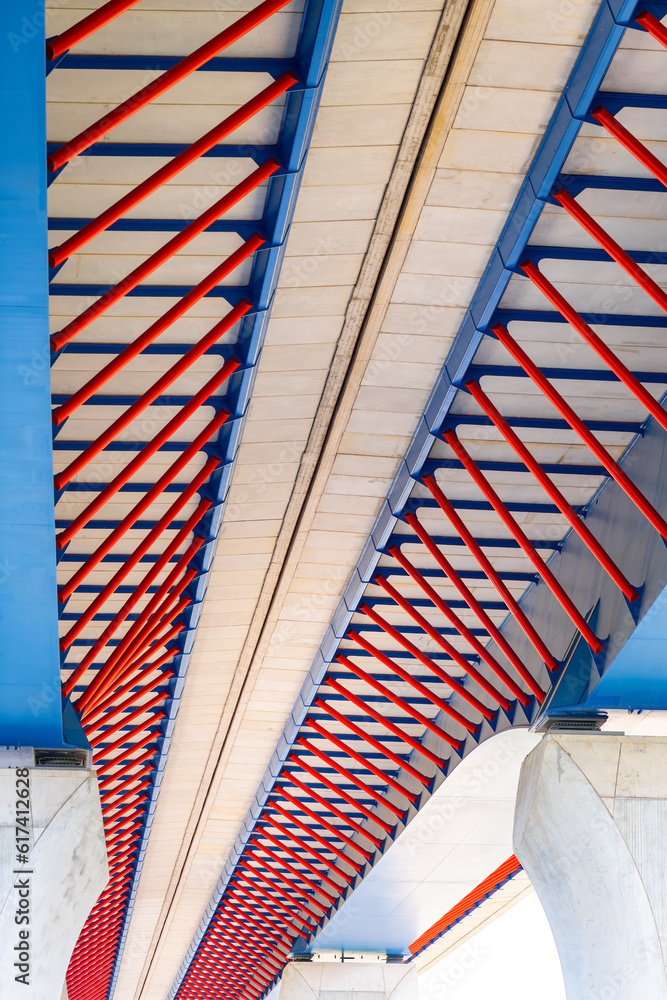 Concrete bridge of german motorway (Autobahn) A45 called ...
