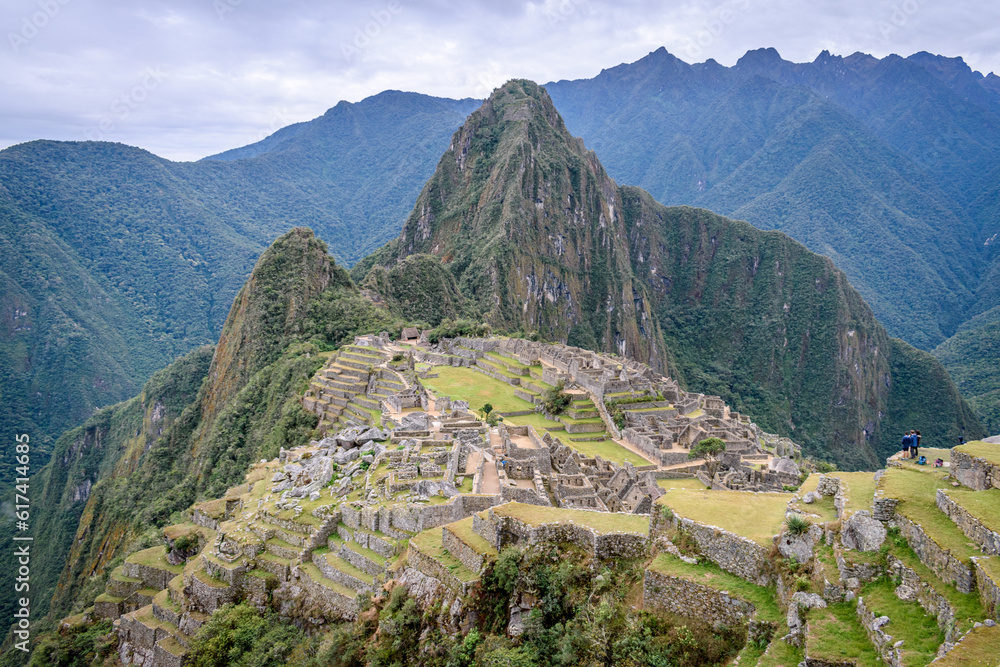 The path to Machu Picchu, the high mountain capital of the Inca tribe ...