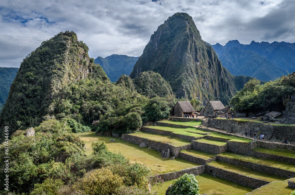 The path to Machu Picchu, the high mountain capital of the Inca tribe ...
