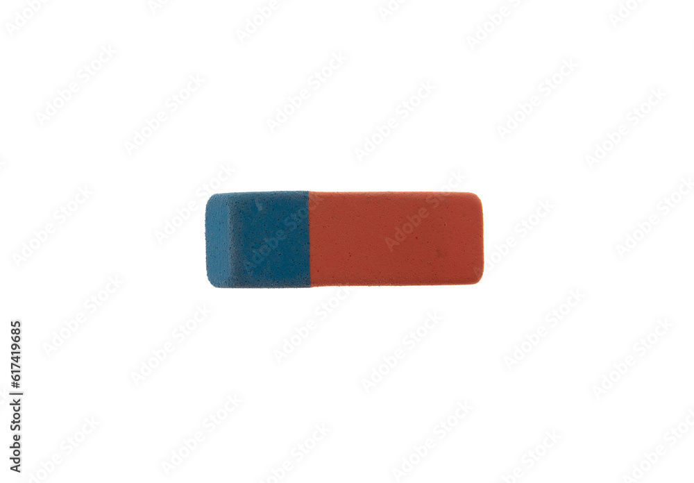 Eraser isolated on transparent, top view, PNG, School supply Stock ...