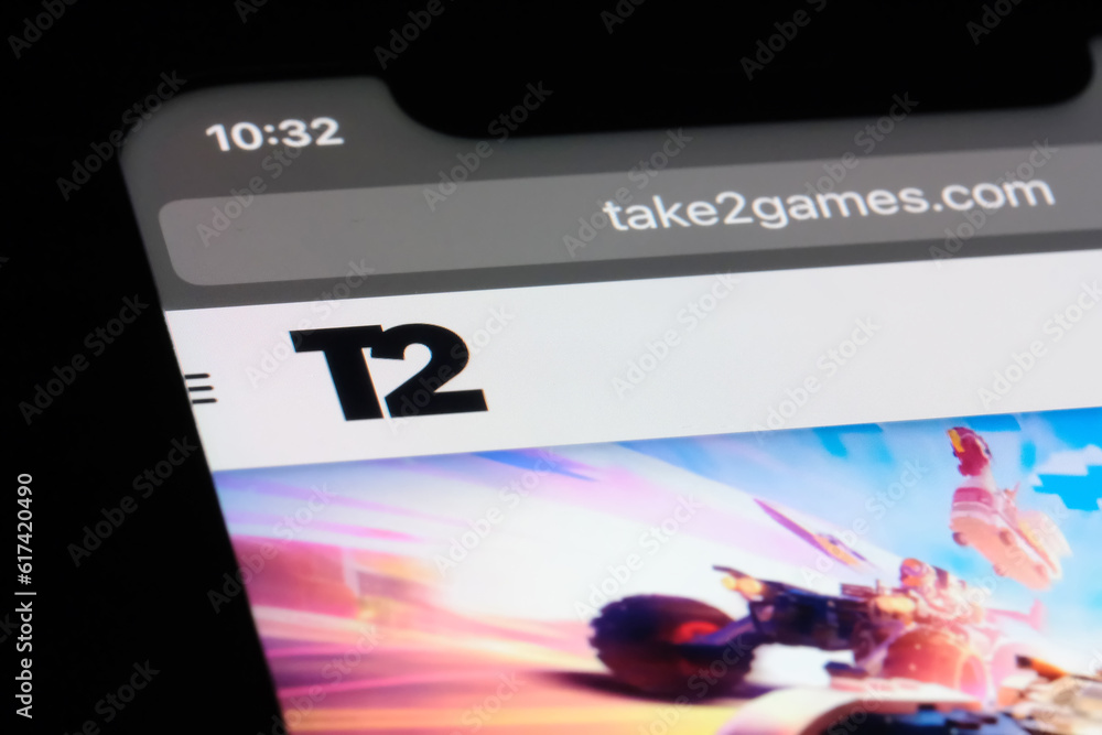 Shanghai,China-June 27th 2023: Take-Two Interactive Software brand logo ...