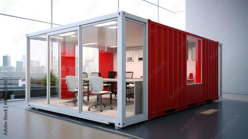 Mobile office buildings or container site office for construction site ...