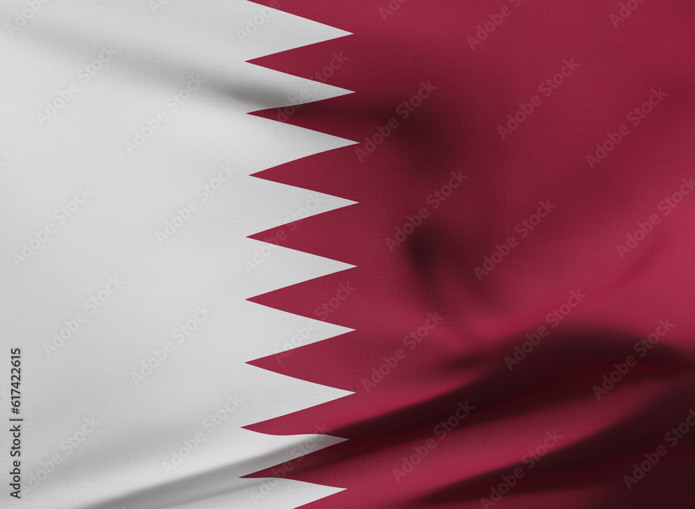 Flag of Qatar (Catar) Stock Illustration | Adobe Stock