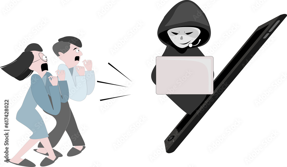 People were shocked because they were contacted by criminals.Scammer ...