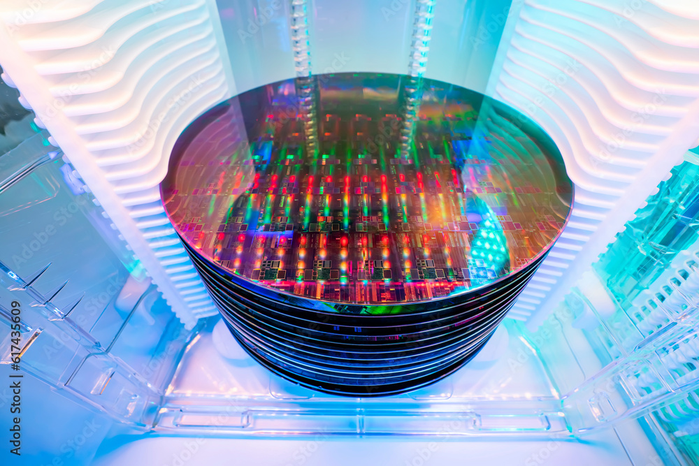 Silicon Wafers and Microcircuits of semiconductor material,used in ...