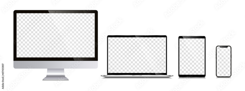 Mumbai, 27th June - Realistic set of apple devices in a row of iPhone ...