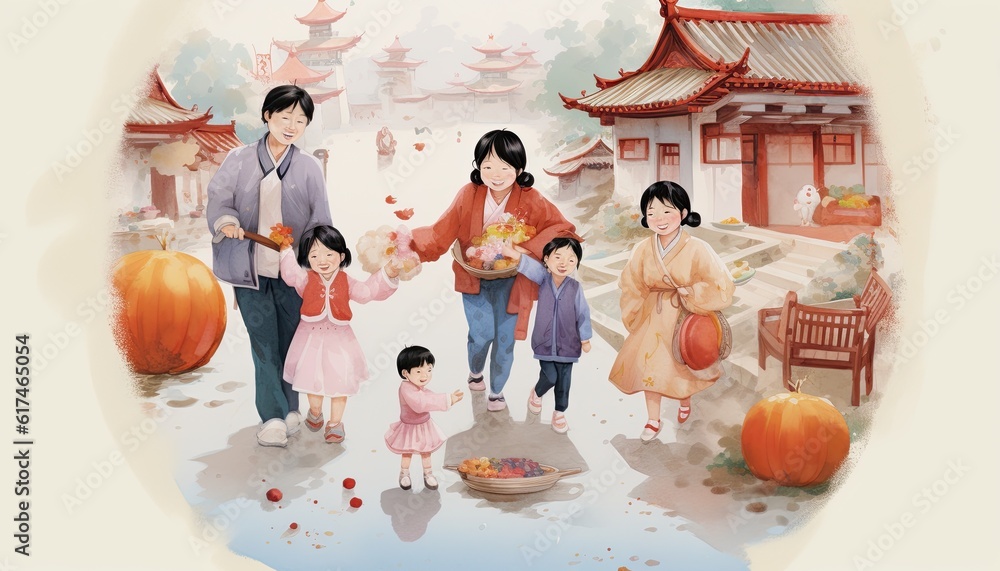 Generative AI illustration of according to the reference painting style ...