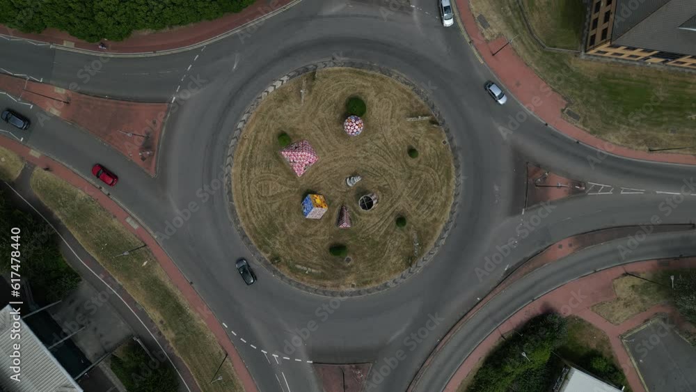 the magic roundabout, art installation on nodded or road island Stock ...