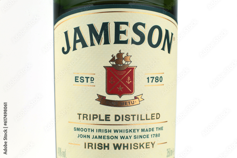 LVIV, UKRAINE - June 23, 2023: jameson whiskey Stock Photo | Adobe Stock