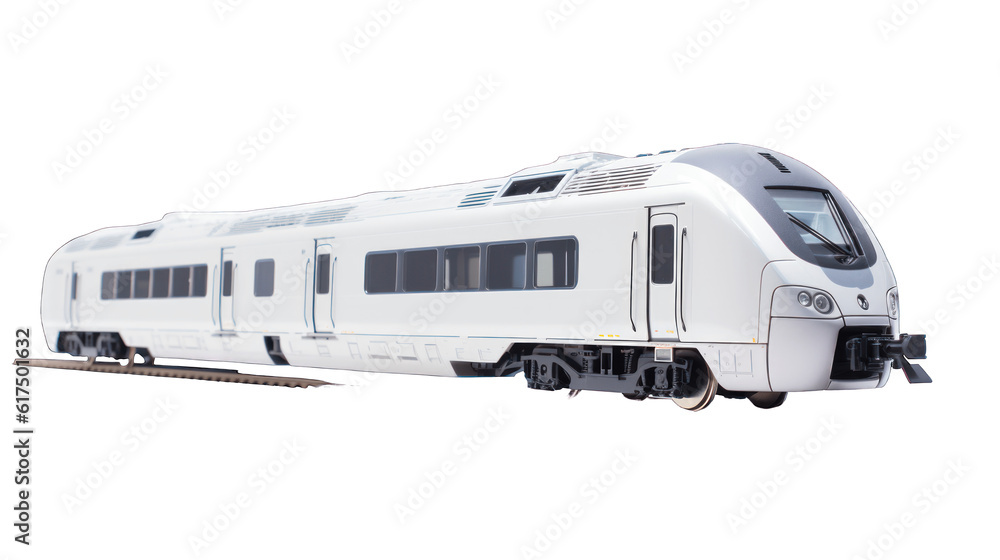 White train isolated on white background png cutout Stock Photo | Adobe ...
