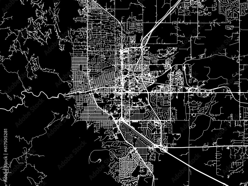 Vector road map of the city of Boulder Colorado in the United States of ...