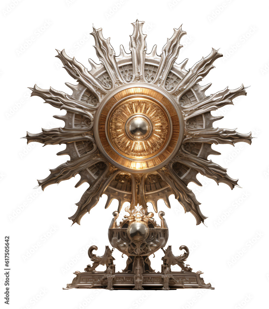 Monstrance isolated on the transparent background PNG. AI generative ...