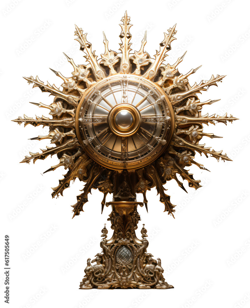Monstrance isolated on the transparent background PNG. AI generative ...