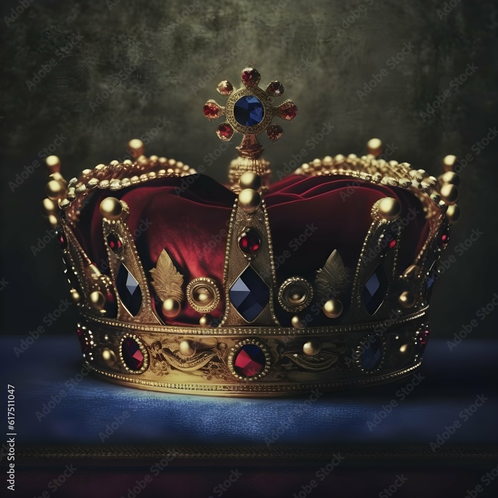 a crown from the late 19thearly 20th century deep focus superimposition ...