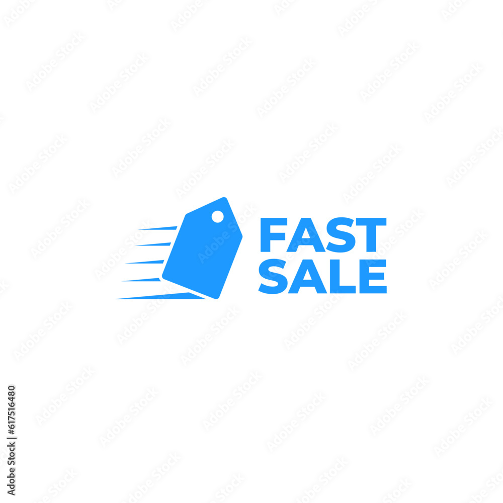 Fast Sale Logo Design Concept Vector Illustration Symbol Icon Stock ...