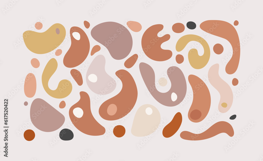 organic shapes isolated vector set Stock Vector | Adobe Stock